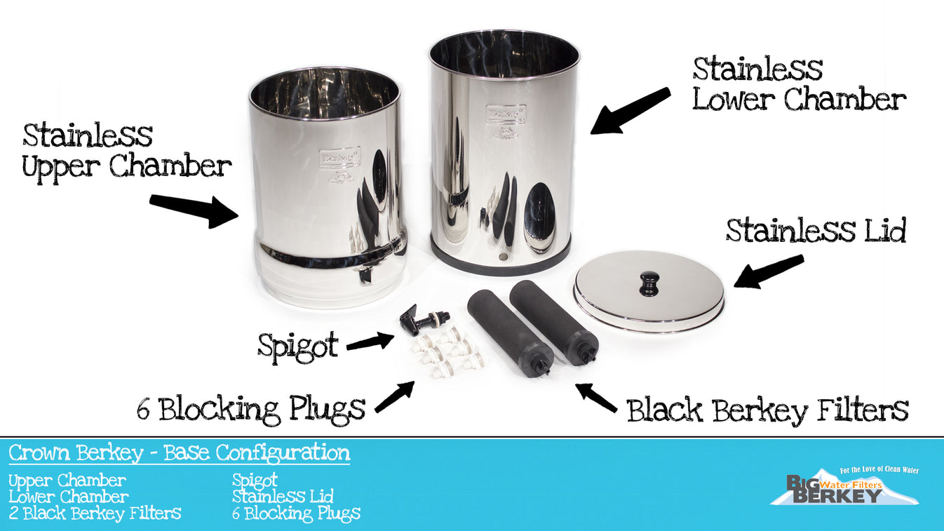 Crown Berkey Water Filter & Purifier – Big Berkey Water Filter Systems